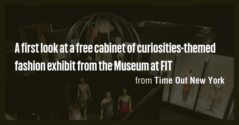 A first look at a free cabinet of curiosities-themed fashion exhibit ...