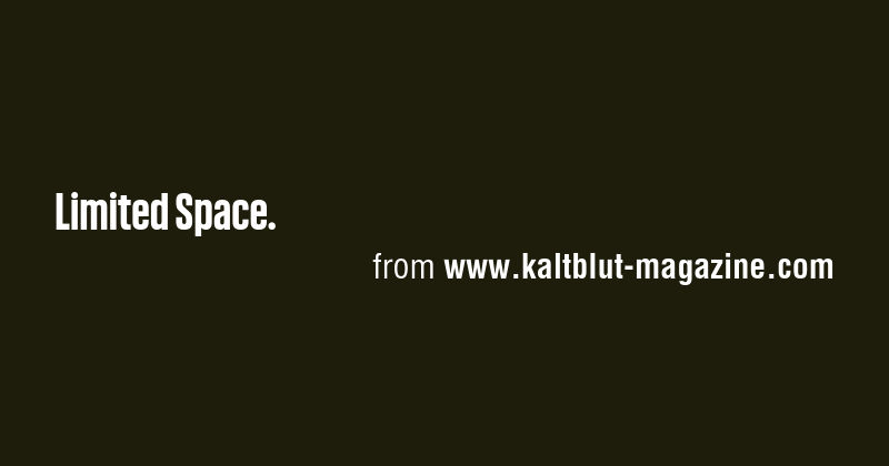 Limited Space. - Briefly