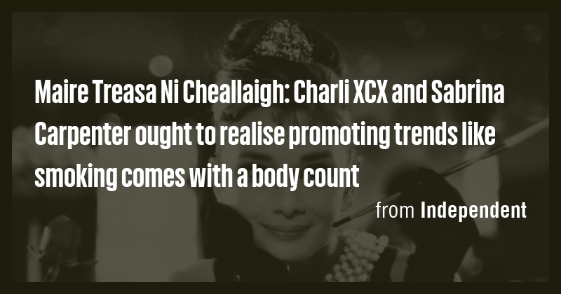 Maire Treasa Ni Cheallaigh: Charli XCX and Sabrina Carpenter ought to ...