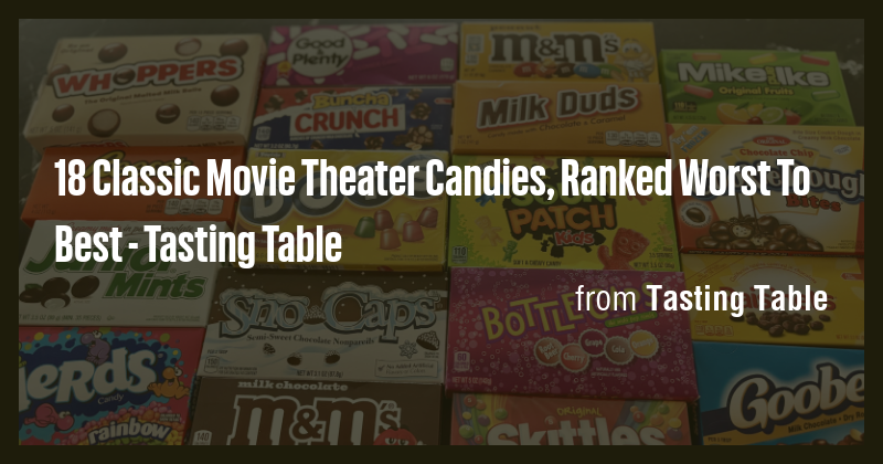18 Classic Movie Theater Candies, Ranked Worst To Best - Tasting Table - Briefly