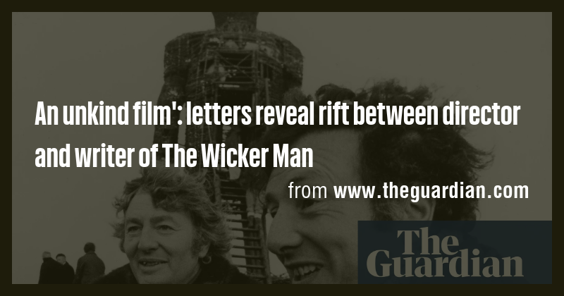 An unkind film': letters reveal rift between director and writer of The ...
