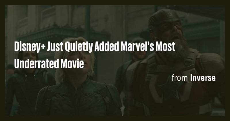 Disney+ Just Quietly Added Marvel's Most Underrated Movie - Briefly