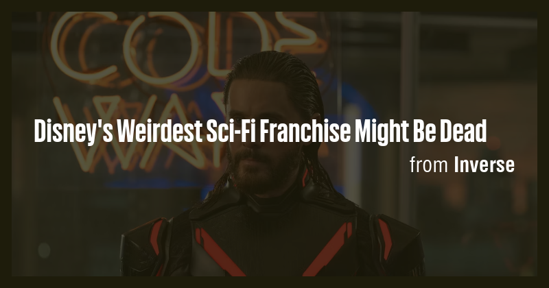 Disney's Weirdest Sci-Fi Franchise Might Be Dead - Briefly