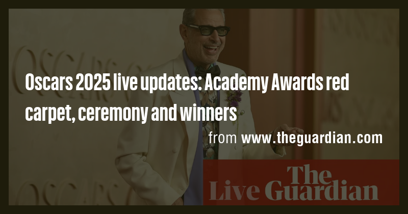 Oscars 2025 live updates: Academy Awards red carpet, ceremony and ...