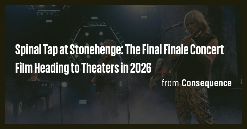 Spinal Tap at Stonehenge: The Final Finale Concert Film Heading to ...