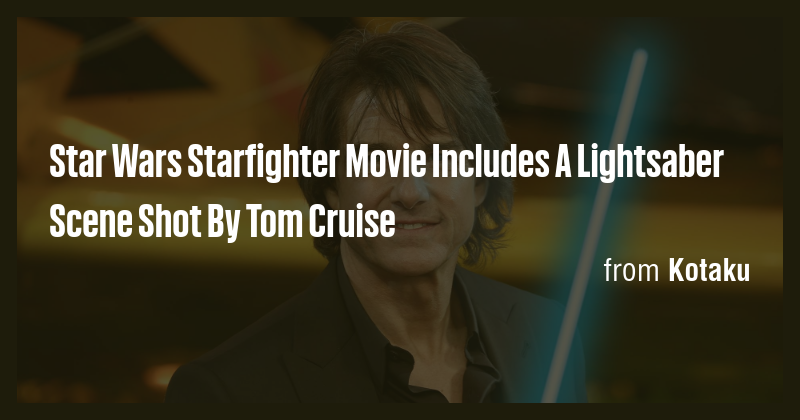 Star Wars Starfighter Movie Includes A Lightsaber Scene Shot By Tom ...