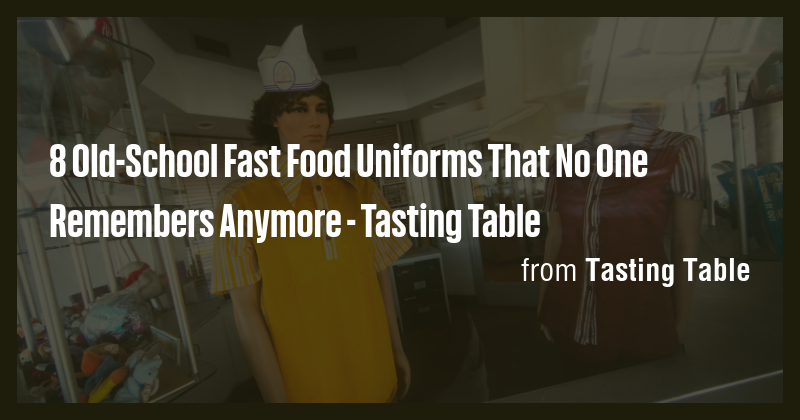 8 Old-School Fast Food Uniforms That No One Remembers Anymore - Tasting ...