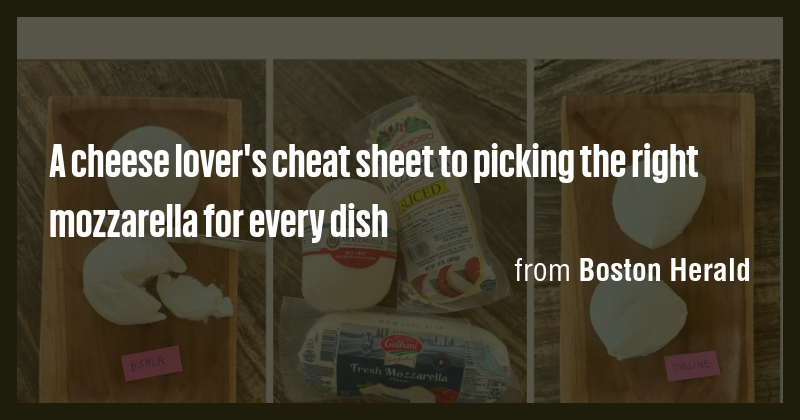 A cheese lover's cheat sheet to picking the right mozzarella for every ...