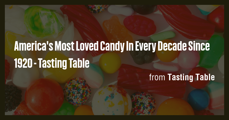 America's Most Loved Candy In Every Decade Since 1920 - Tasting Table ...