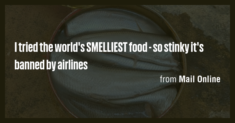 I tried the world's SMELLIEST food - so stinky it's banned by airlines ...