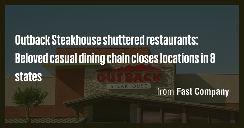 Outback Steakhouse shuttered restaurants: Beloved casual dining chain ...