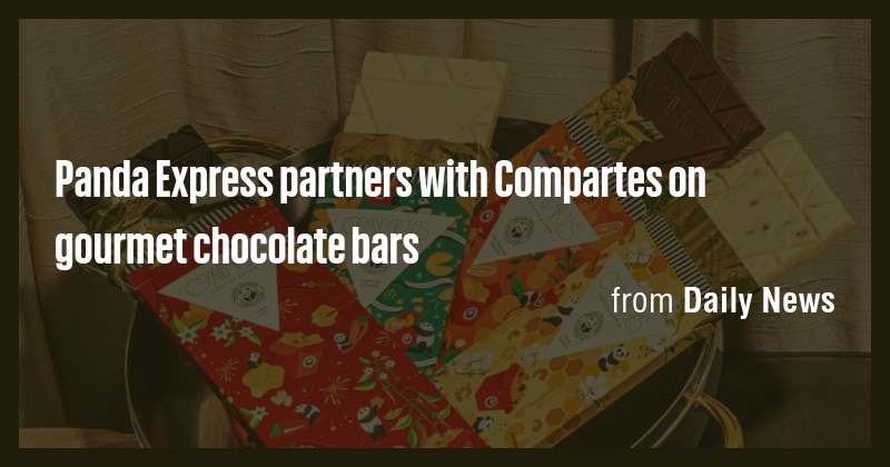 Panda Express partners with Compartes on gourmet chocolate bars - Briefly