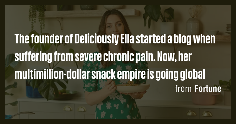 The founder of Deliciously Ella started a blog when suffering from ...