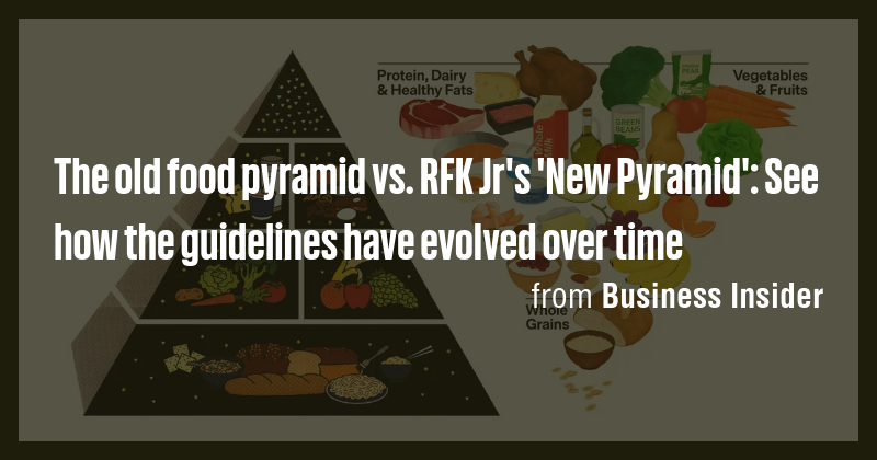 The old food pyramid vs. RFK Jr's 'New Pyramid': See how the guidelines ...