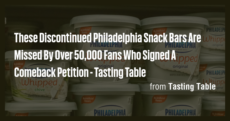 These Discontinued Philadelphia Snack Bars Are Missed By Over 50,000 ...