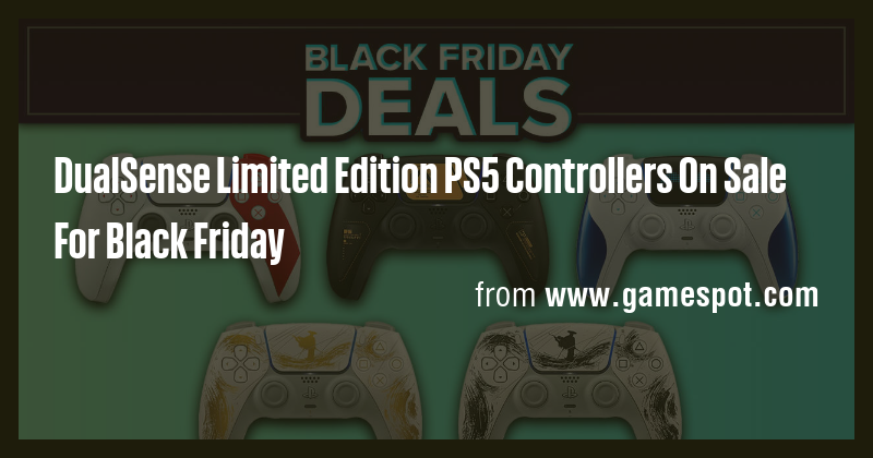 DualSense Limited Edition PS5 Controllers On Sale For Black Friday ...