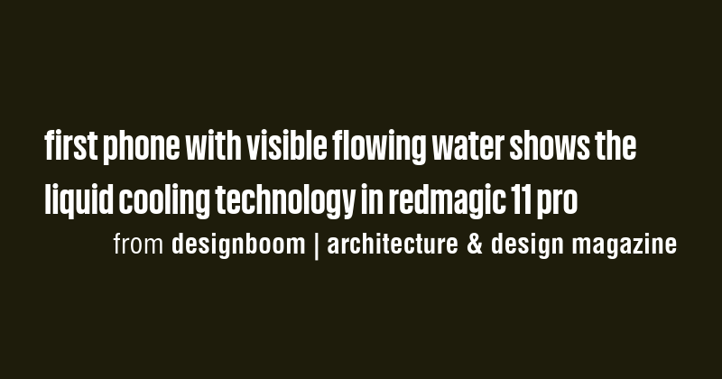 first phone with visible flowing water shows the liquid cooling ...