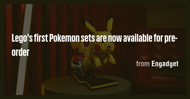 Lego's first Pokemon sets are now available for pre-order - Briefly