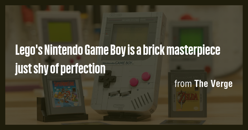 Lego's Nintendo Game Boy is a brick masterpiece just shy of perfection ...