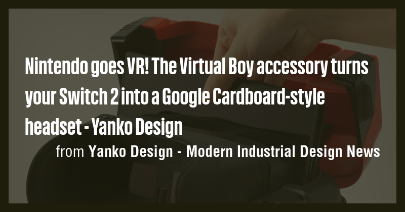 Nintendo goes VR! The Virtual Boy accessory turns your Switch 2 into a ...