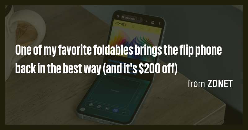 One of my favorite foldables brings the flip phone back in the best way ...