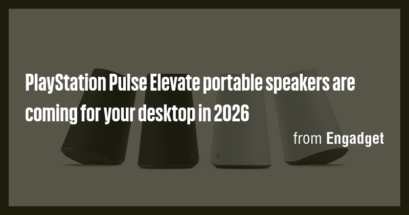 PlayStation Pulse Elevate portable speakers are coming for your desktop ...