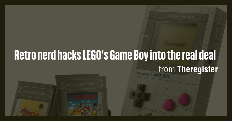 Retro nerd hacks LEGO's Game Boy into the real deal - Briefly