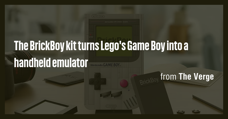 The BrickBoy kit turns Lego's Game Boy into a handheld emulator - Briefly