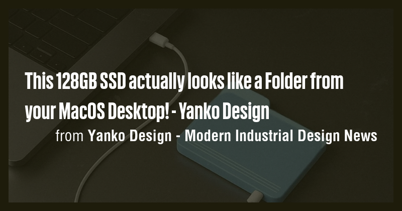 This 128GB SSD actually looks like a Folder from your MacOS Desktop ...