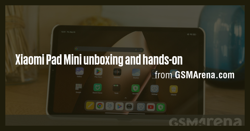 Xiaomi Pad Mini unboxing and hands-on - Briefly