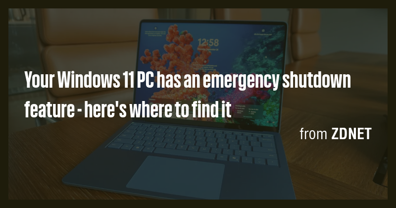 Your Windows 11 PC has an emergency shutdown feature - here's where to ...