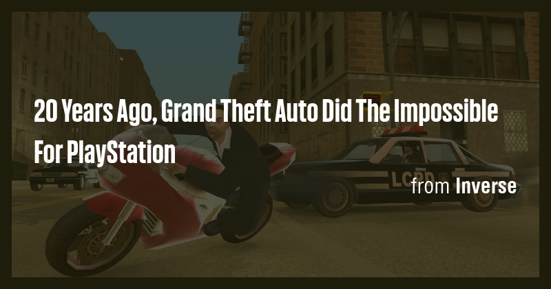 20 Years Ago, Grand Theft Auto Did The Impossible For PlayStation - Briefly