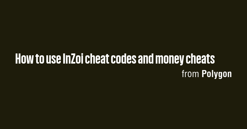 How to use InZoi cheat codes and money cheats - Briefly