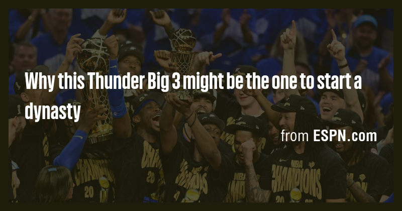 Why this Thunder Big 3 might be the one to start a dynasty - Briefly
