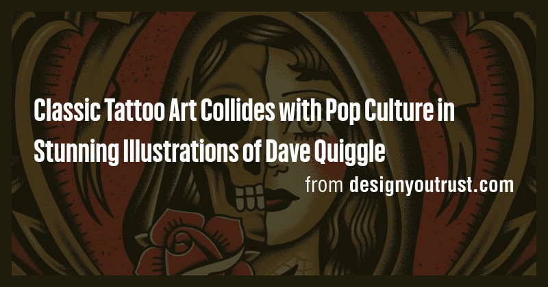 Classic Tattoo Art Collides with Pop Culture in Stunning Illustrations ...