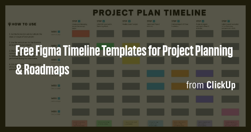 Free Figma Timeline Templates for Project Planning & Roadmaps - Briefly