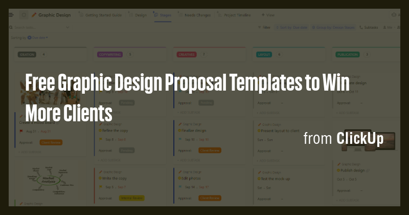 Free Graphic Design Proposal Templates to Win More Clients - Briefly