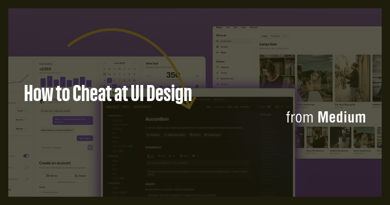 How to Cheat at UI Design - Briefly