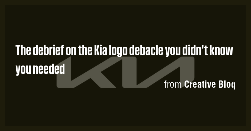 The debrief on the Kia logo debacle you didn't know you needed - Briefly
