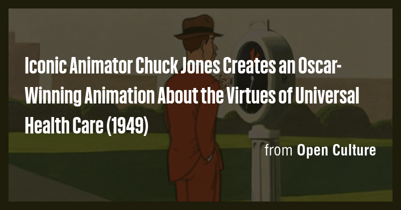 Iconic Animator Chuck Jones Creates an Oscar-Winning Animation About ...