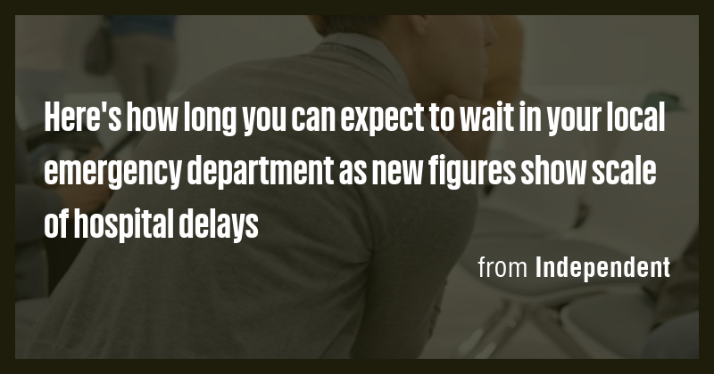 Here's how long you can expect to wait in your local emergency ...