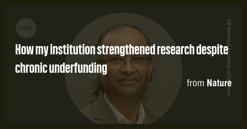 How my institution strengthened research despite chronic underfunding ...