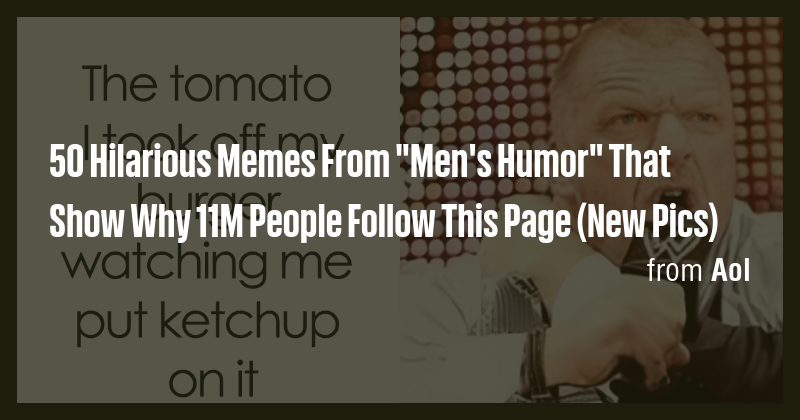 50 Hilarious Memes From "Men's Humor" That Show Why 11M People Follow ...