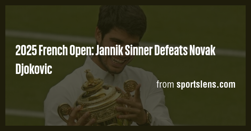 2025 French Open: Jannik Sinner Defeats Novak Djokovic - Briefly