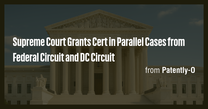 Supreme Court Grants Cert in Parallel Cases from Federal Circuit and DC ...