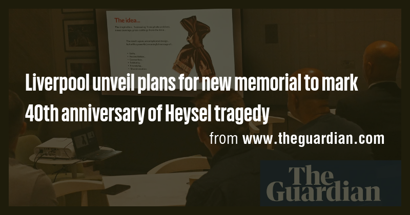 Liverpool unveil plans for new memorial to mark 40th anniversary of ...