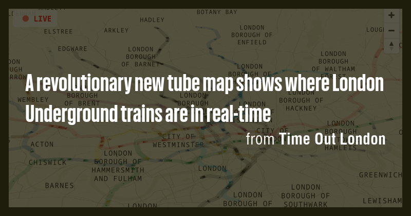 A revolutionary new tube map shows where London Underground trains are ...