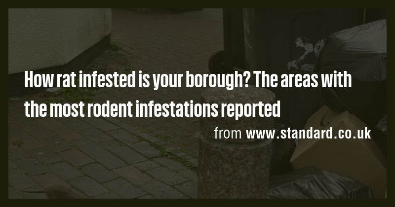 How rat infested is your borough? The areas with the most rodent ...