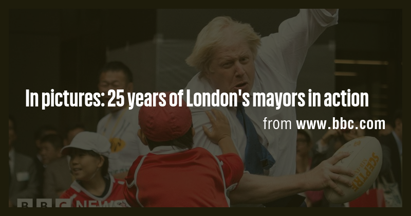 In pictures: 25 years of London's mayors in action - Briefly