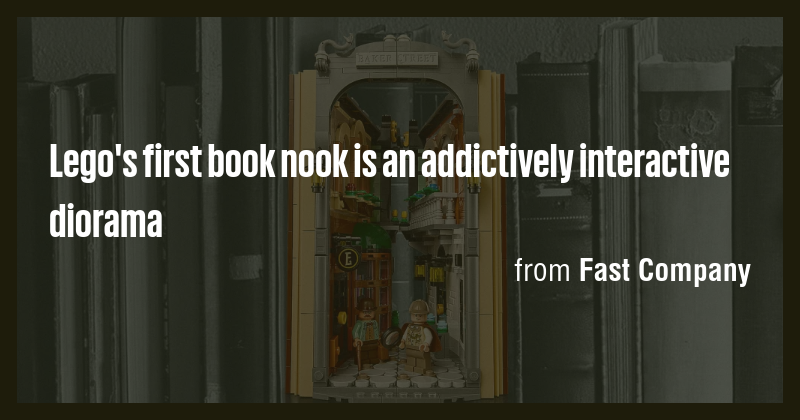 Lego's first book nook is an addictively interactive diorama - Briefly
